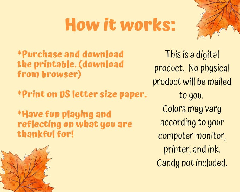 Fun Thanksgiving Candy Gratitude Dice Game! Conversation Game for ...