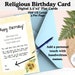 Religious Birthday Card, Numbers 62426, Bible Verse Birthday, the Lord ...