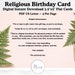 Religious Birthday Card, Numbers 62426, Bible Verse Birthday, the Lord ...
