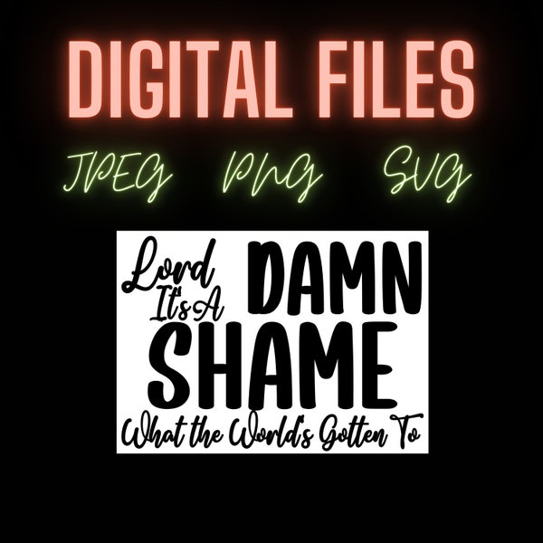 It's a Damn Shame - Etsy