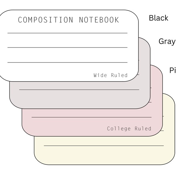 Composition Notebook - Etsy
