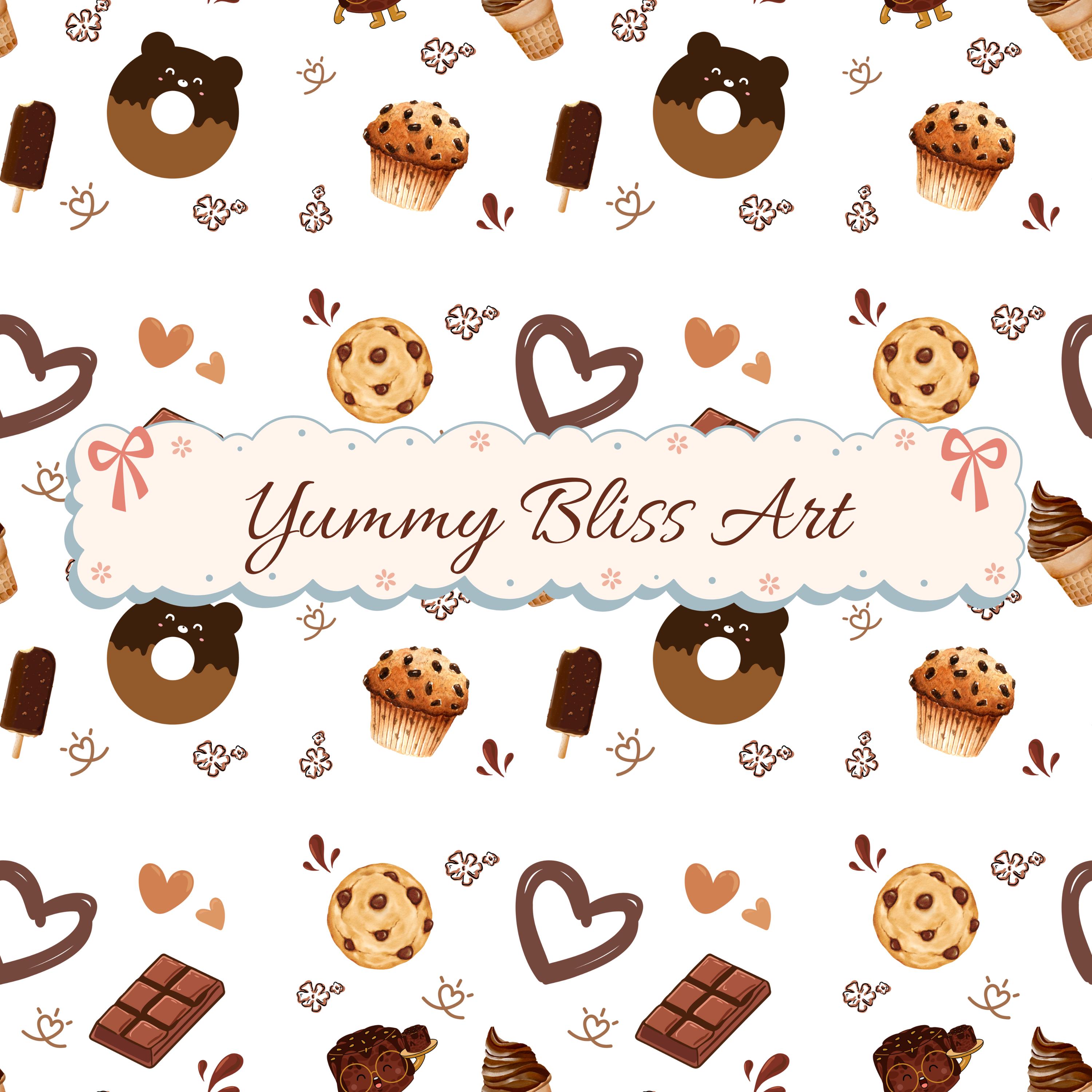 Chocolate Seamless Pattern PNG – Sweet Cocoa Digital Paper 12x12 ...