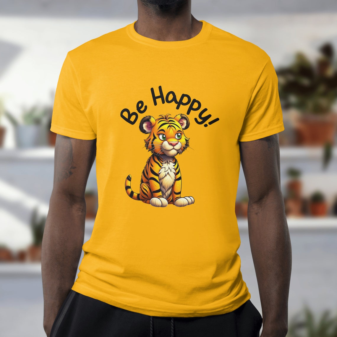 Happy Tiger Digital PNG File - Etsy