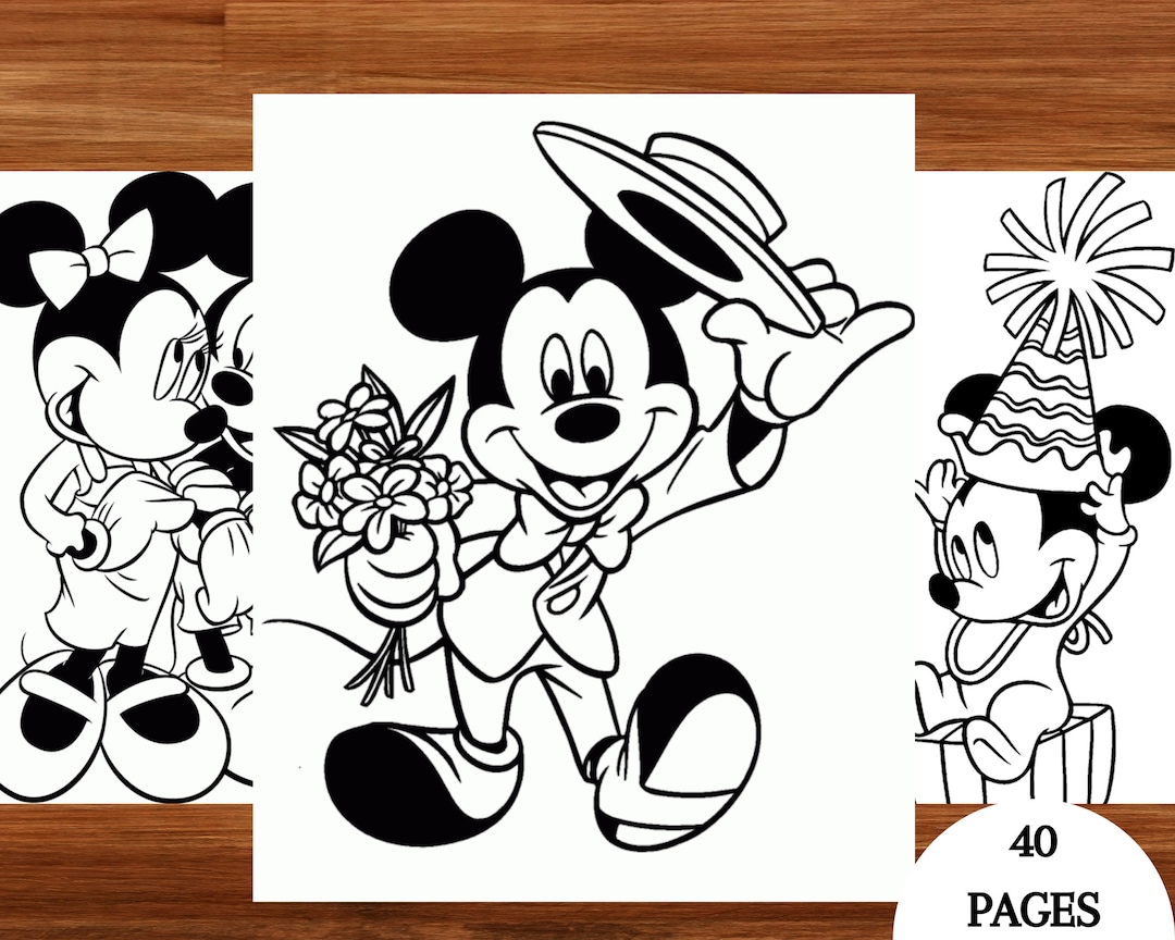 Mickey Mouse Coloring Pages Mickey Mouse coloring book Mickey Mouse ...