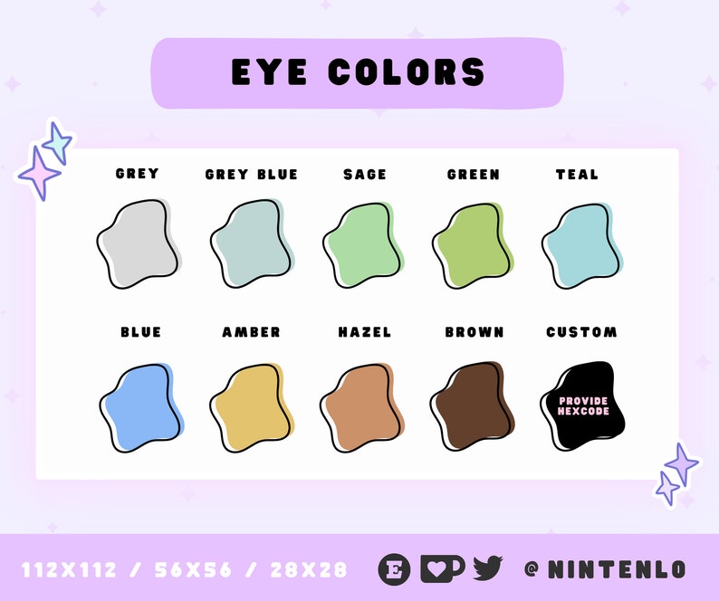 Customizable Emote Pack W/ Straight Hair for Twitch, Discord, Youtube ...