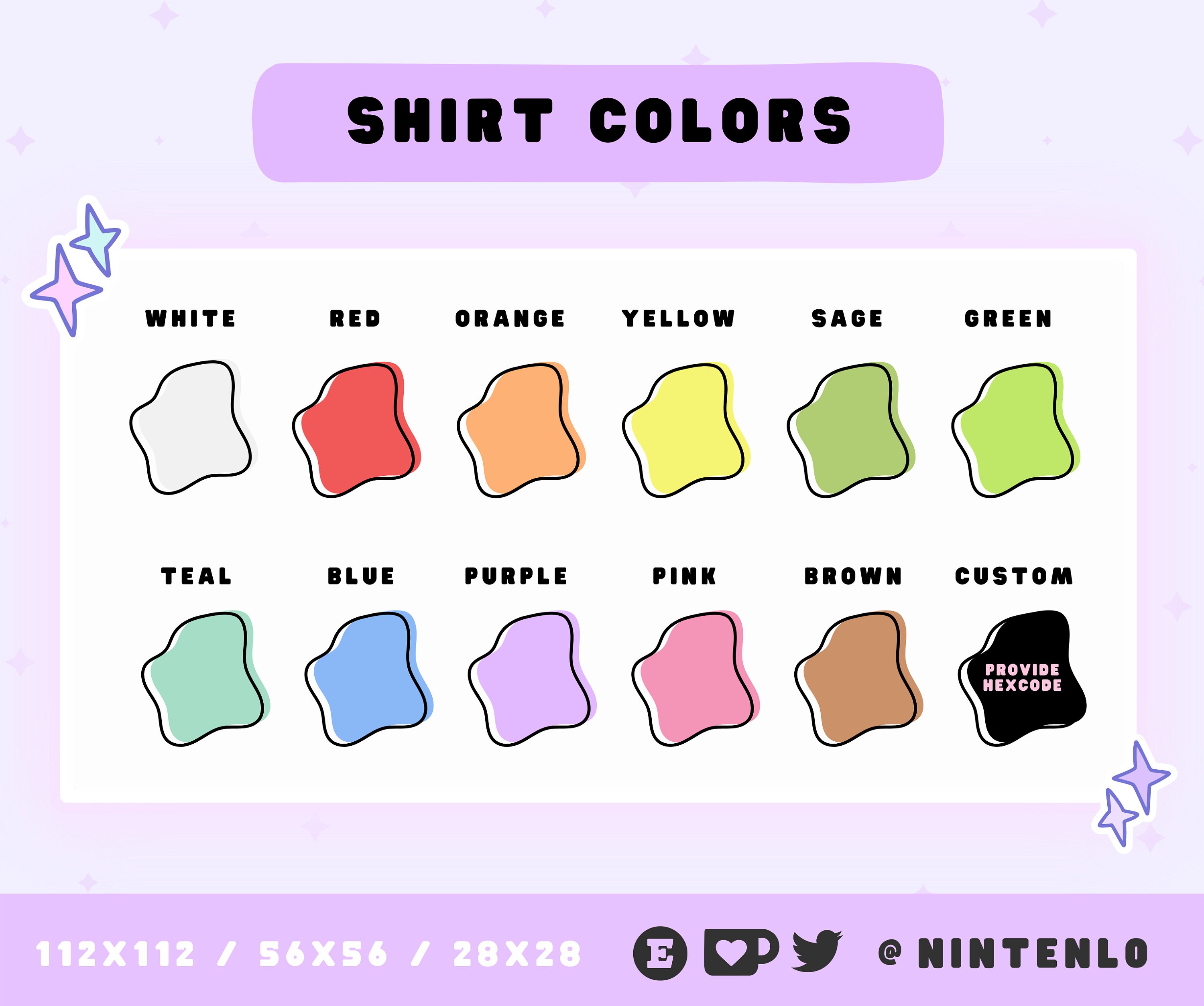 Customizable Emote Pack W/ Straight Hair for Twitch, Discord, Youtube ...