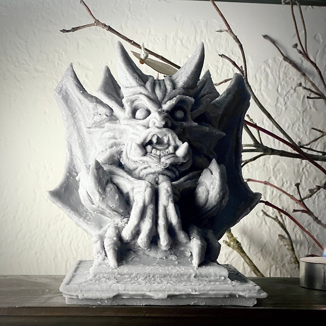 Gargoyle Sculpture Candle - Large - Handcrafted- Exclusive Design ...