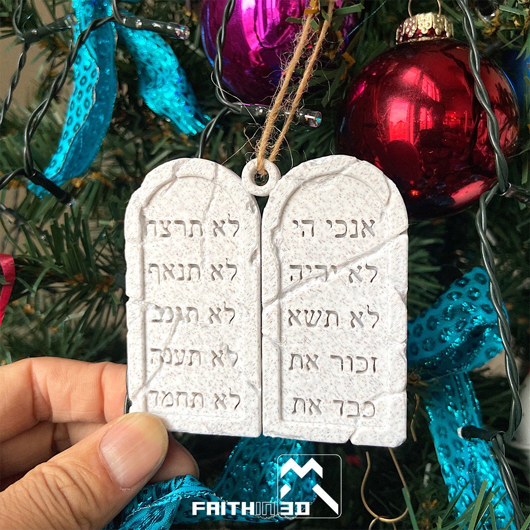 Ten Commandments Ornament Multiple Colors - Etsy