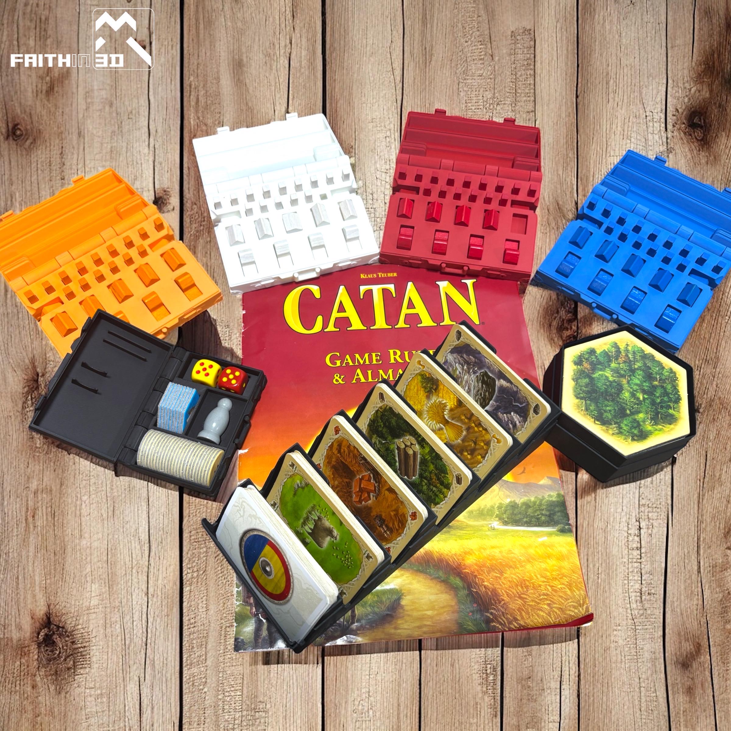 Catan Game Organizer Set: Modular Player Piece Storage - Etsy