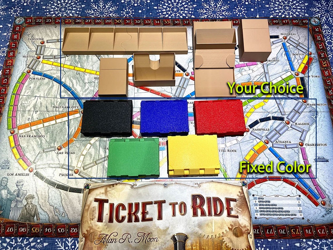Ticket to Ride Card Organizer Available for Expansion Packs, in Large ...