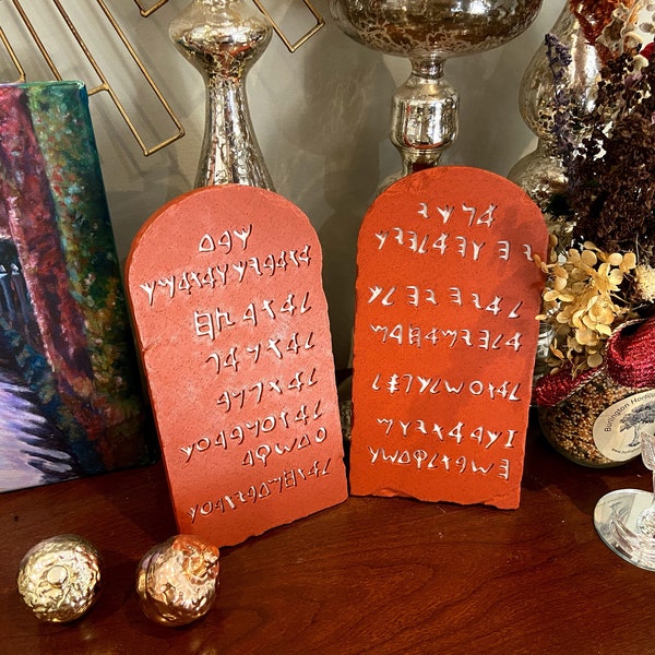 Ten Commandments Hebrew Replica - Etsy