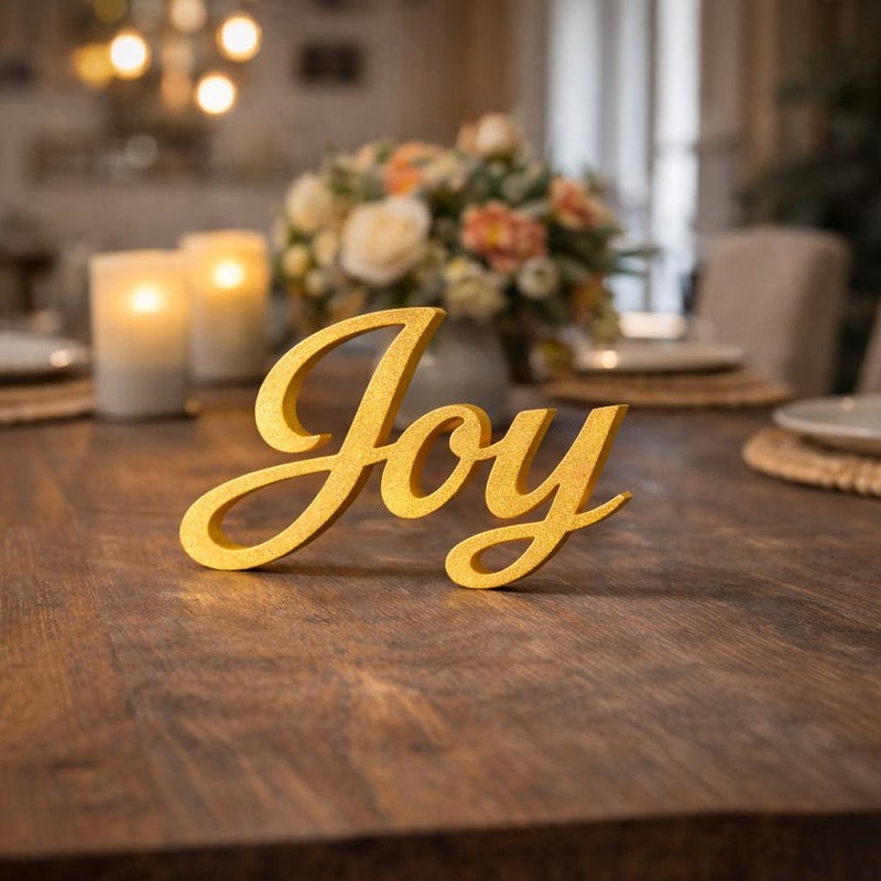 Joy Sign for Desk - Etsy