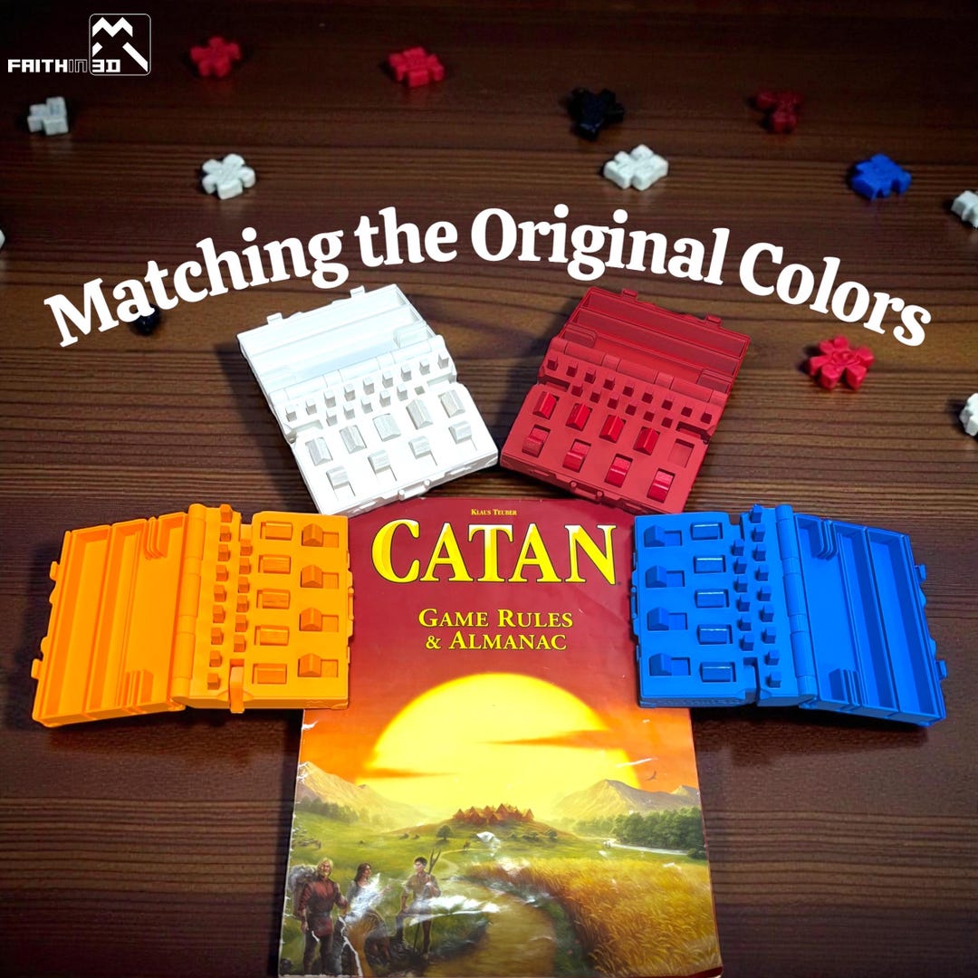 Catan Game Piece Suitcase: Portable Board Game Organizer - Etsy
