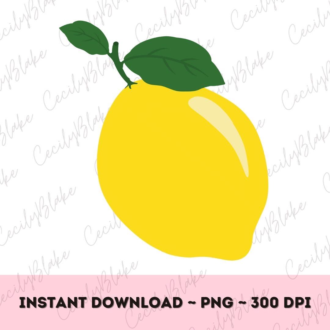 Cute Lemon Clipart PNG Digital Download for Sublimation, Printing ...