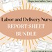 OB Nurse Template, Labor and Delivery Nurse Report Sheet, OB Nurse ...