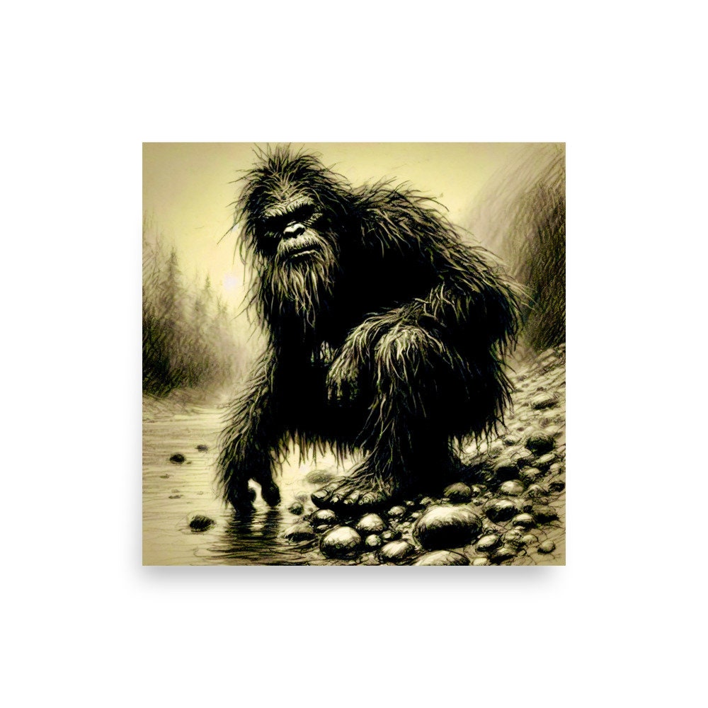 BIGFOOT ART - Limited Edition (150 Copies) - “the Shallow Banks” - Etsy