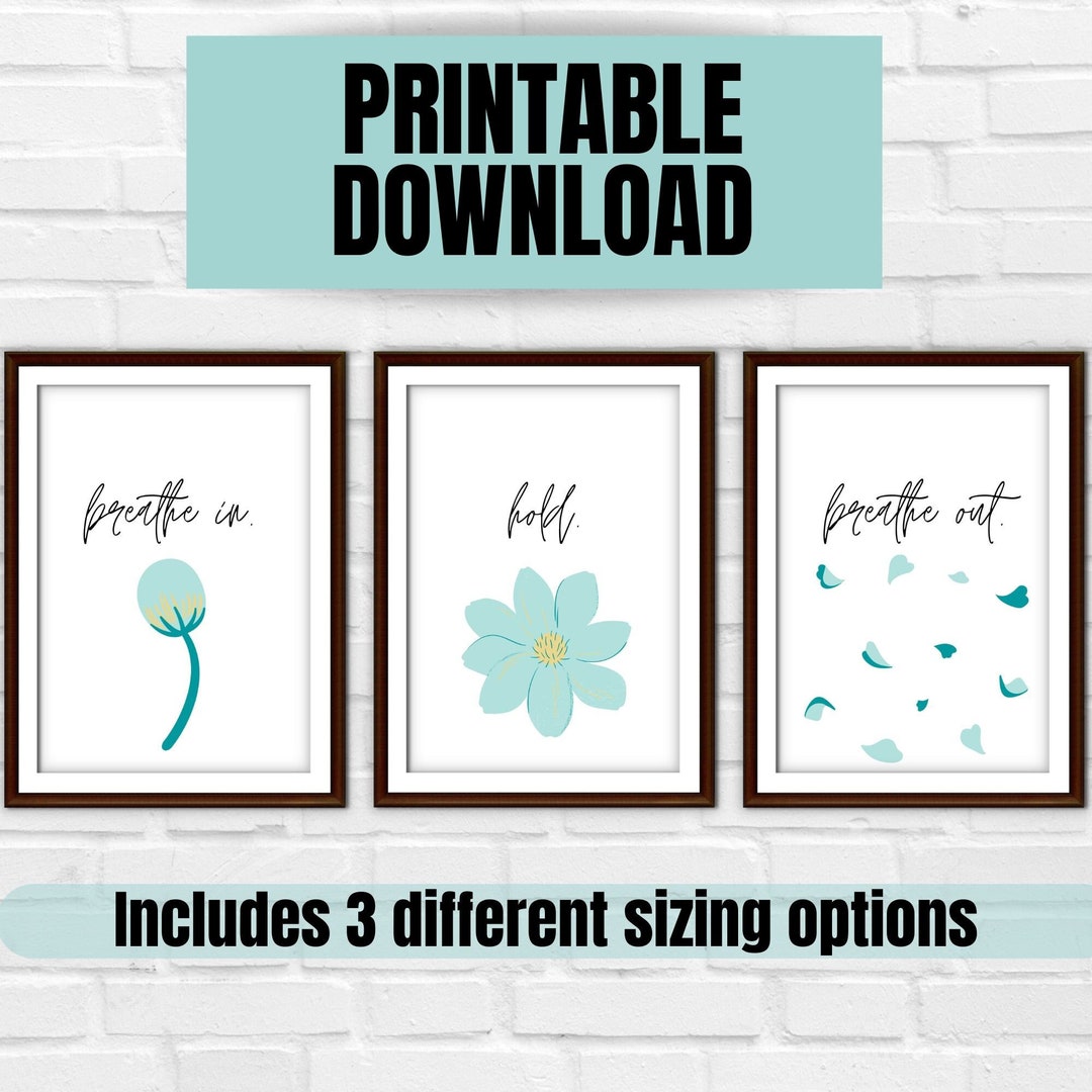 Inspirational Posters, Motivational Wall Art, Calming Decor, Printable ...