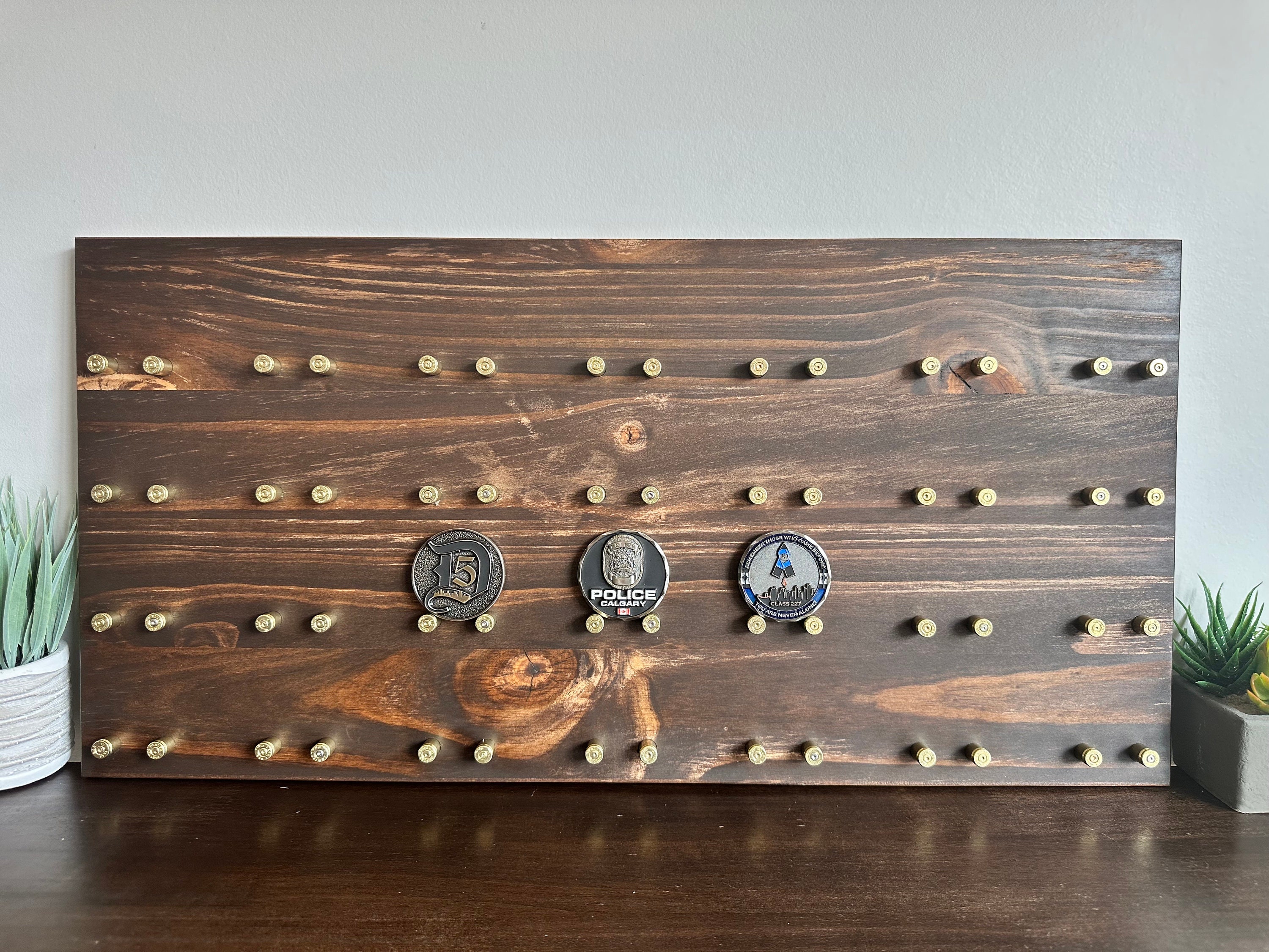 Challenge Coin Display Thin Blue Line Challenge Coin Holder Police Gift ...