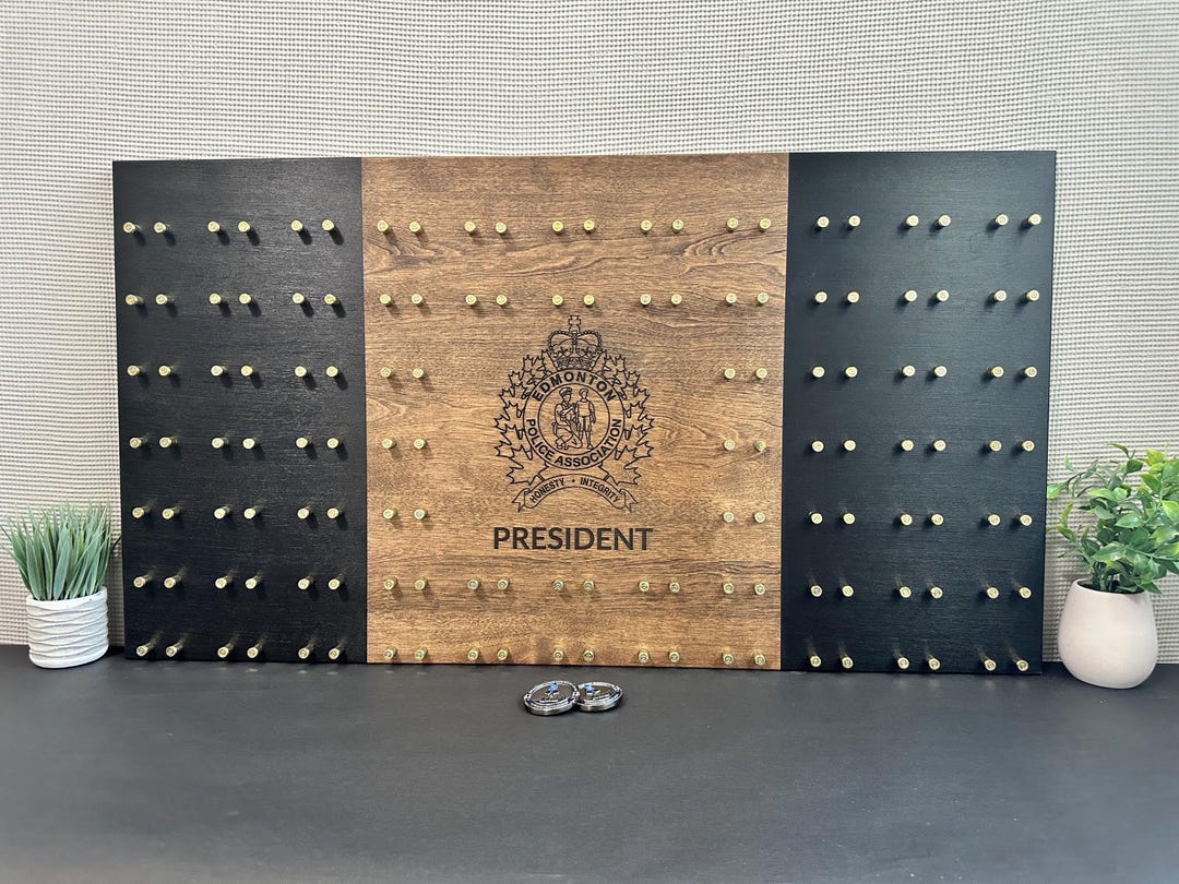 Challenge Coin Display | Thin Blue Line | Challenge Coin Holder ...