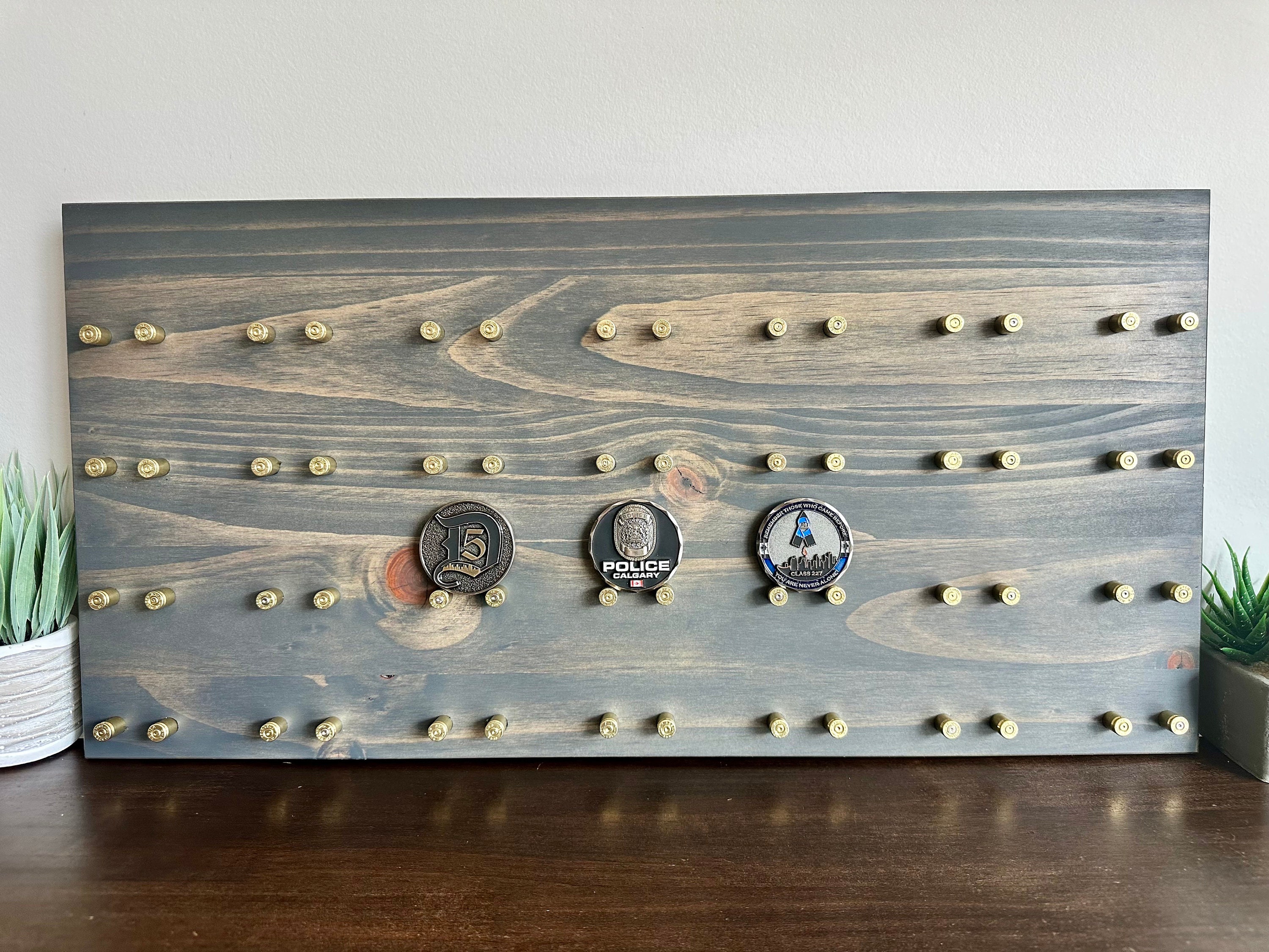 Challenge Coin Display Thin Blue Line Challenge Coin Holder Police Gift ...