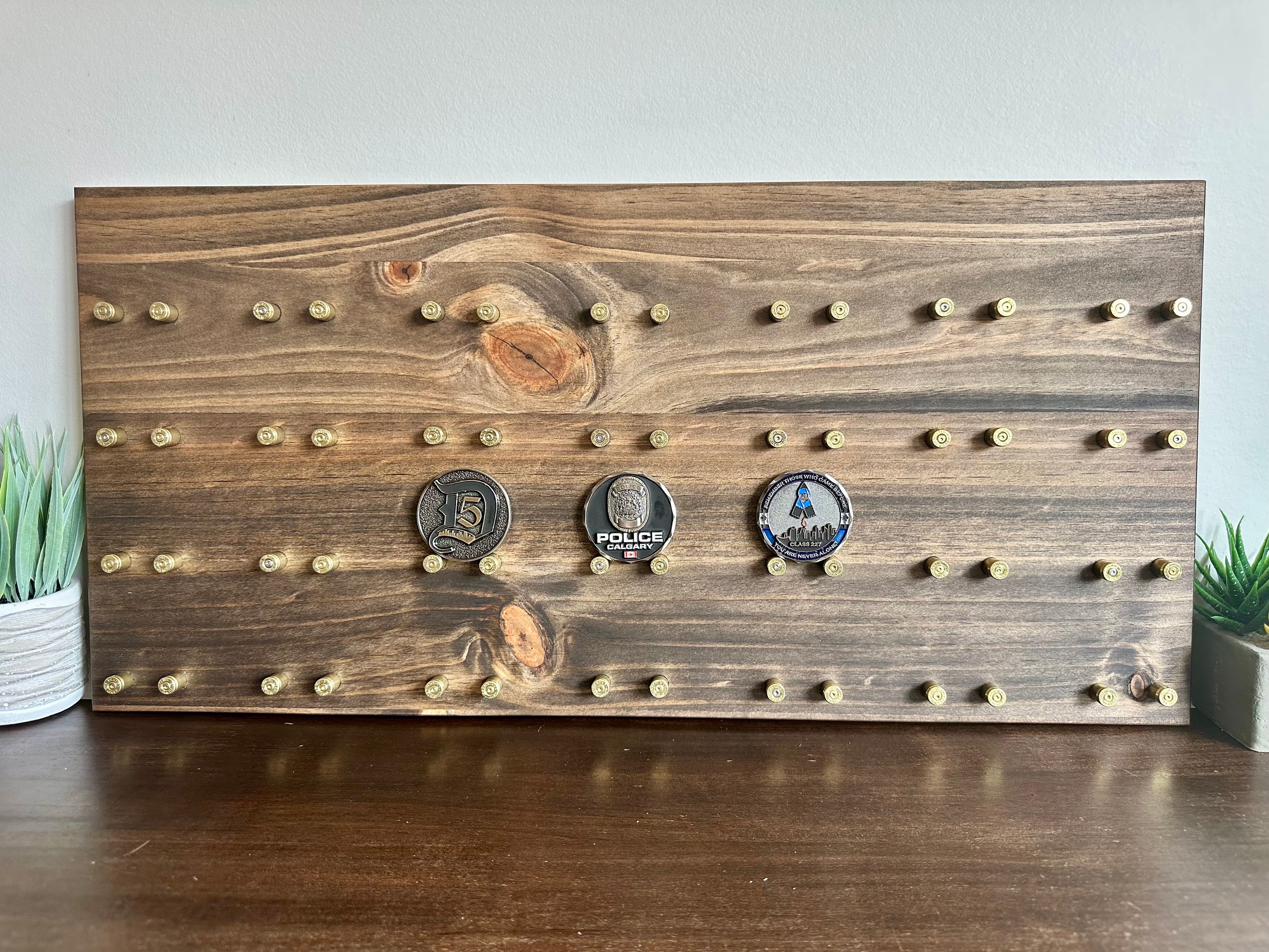 Challenge Coin Display Thin Blue Line Challenge Coin Holder Police Gift ...