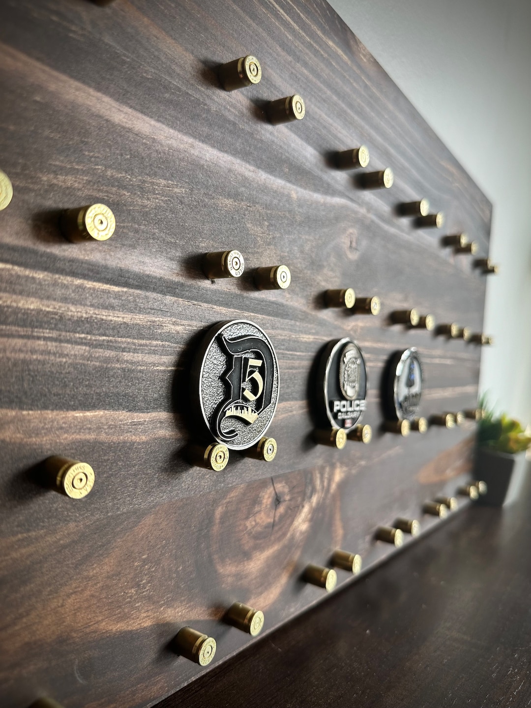 Challenge Coin Display | Thin Blue Line | Challenge Coin Holder ...