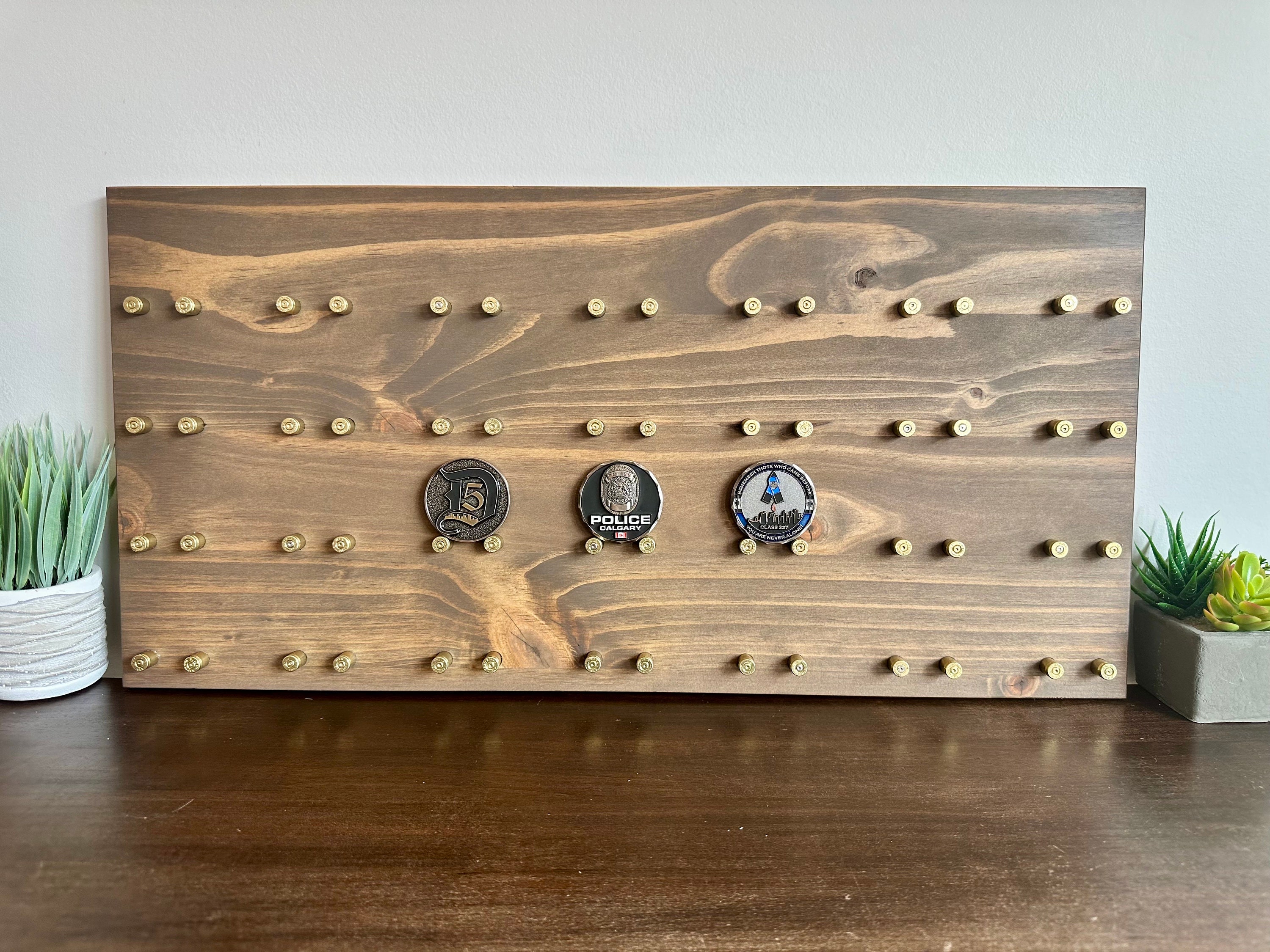 Challenge Coin Display Thin Blue Line Challenge Coin Holder Police Gift ...