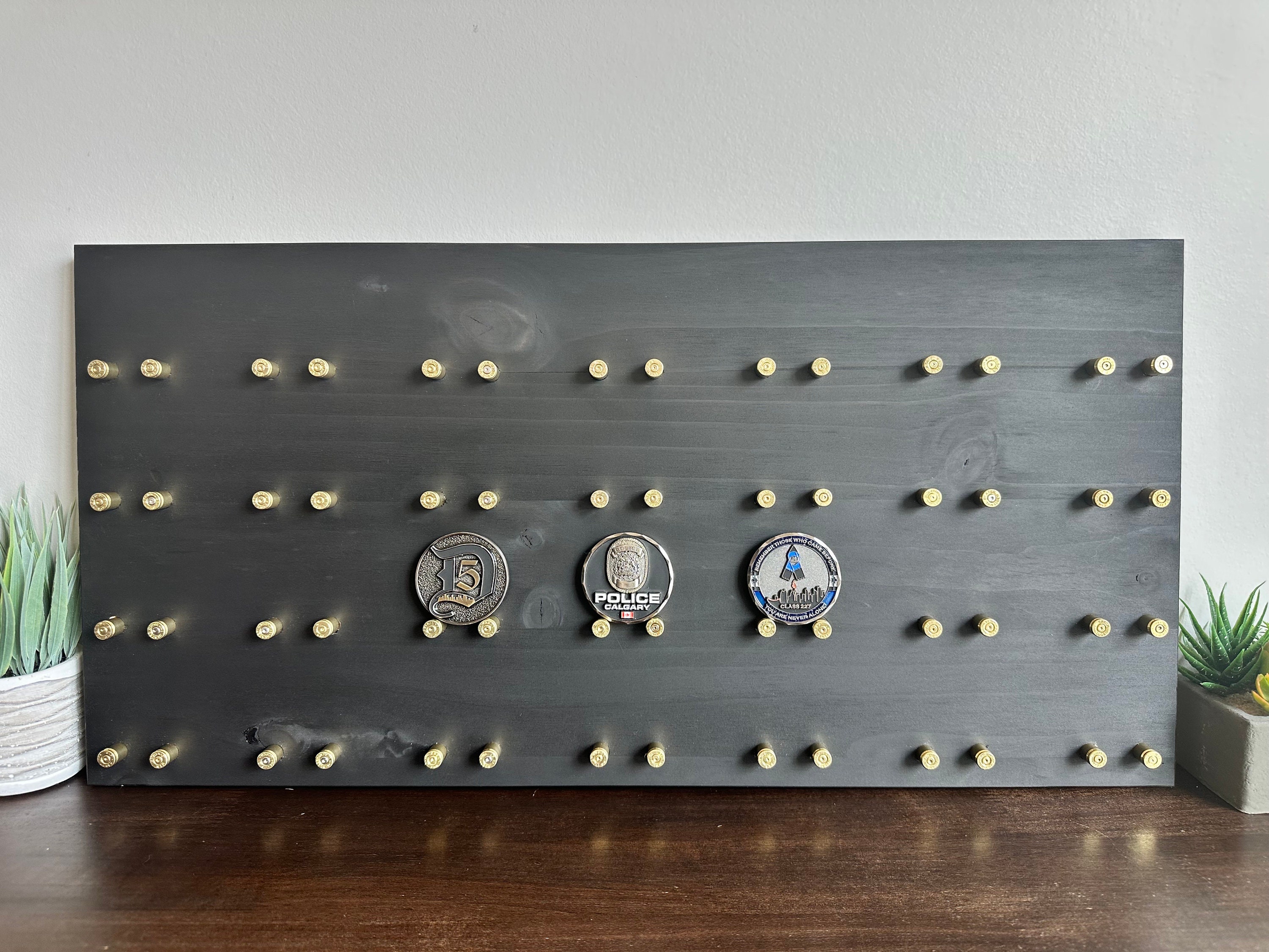 Challenge Coin Display Thin Blue Line Challenge Coin Holder Police Gift ...