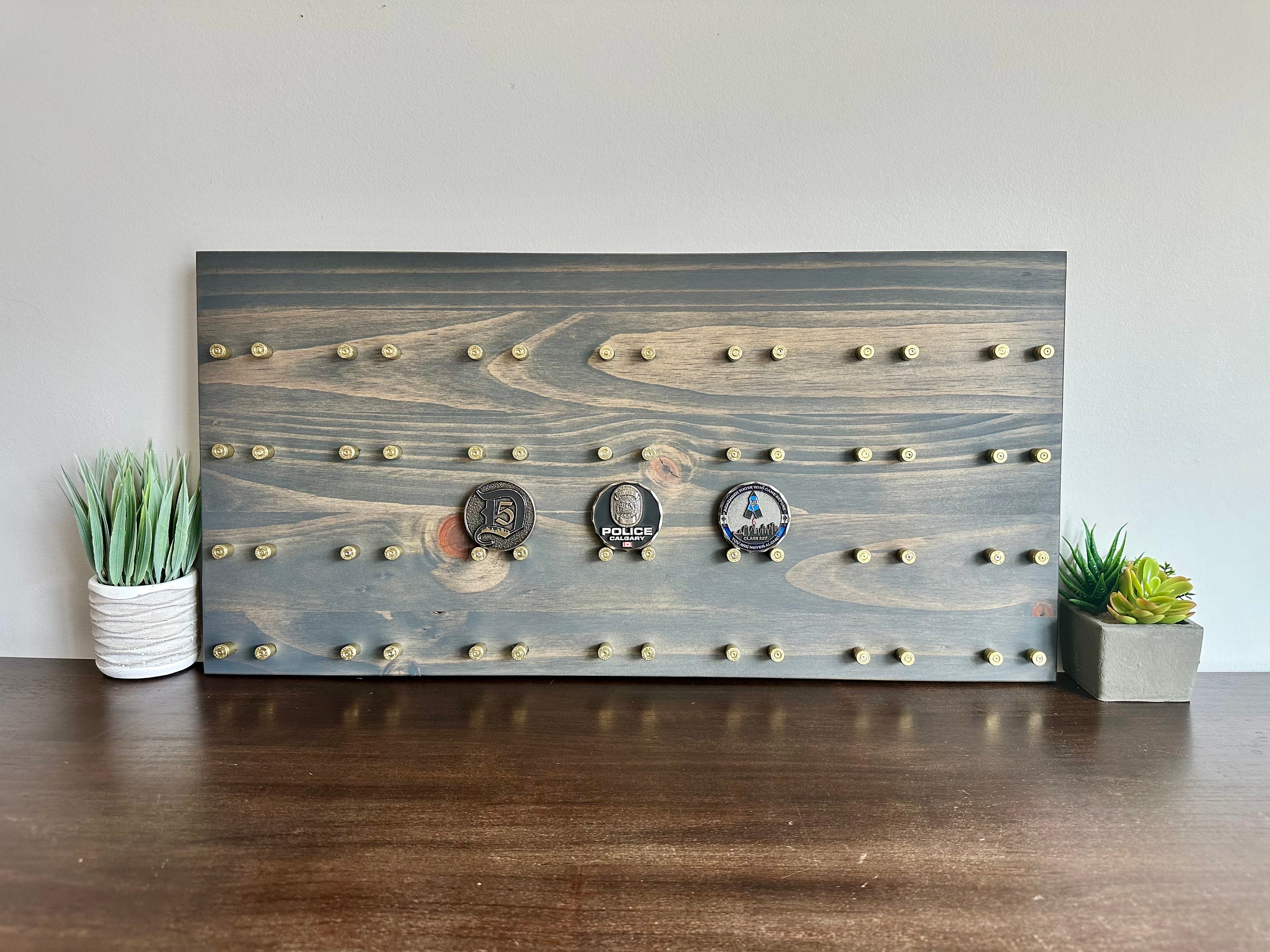 Challenge Coin Display Thin Blue Line Challenge Coin Holder Police Gift ...