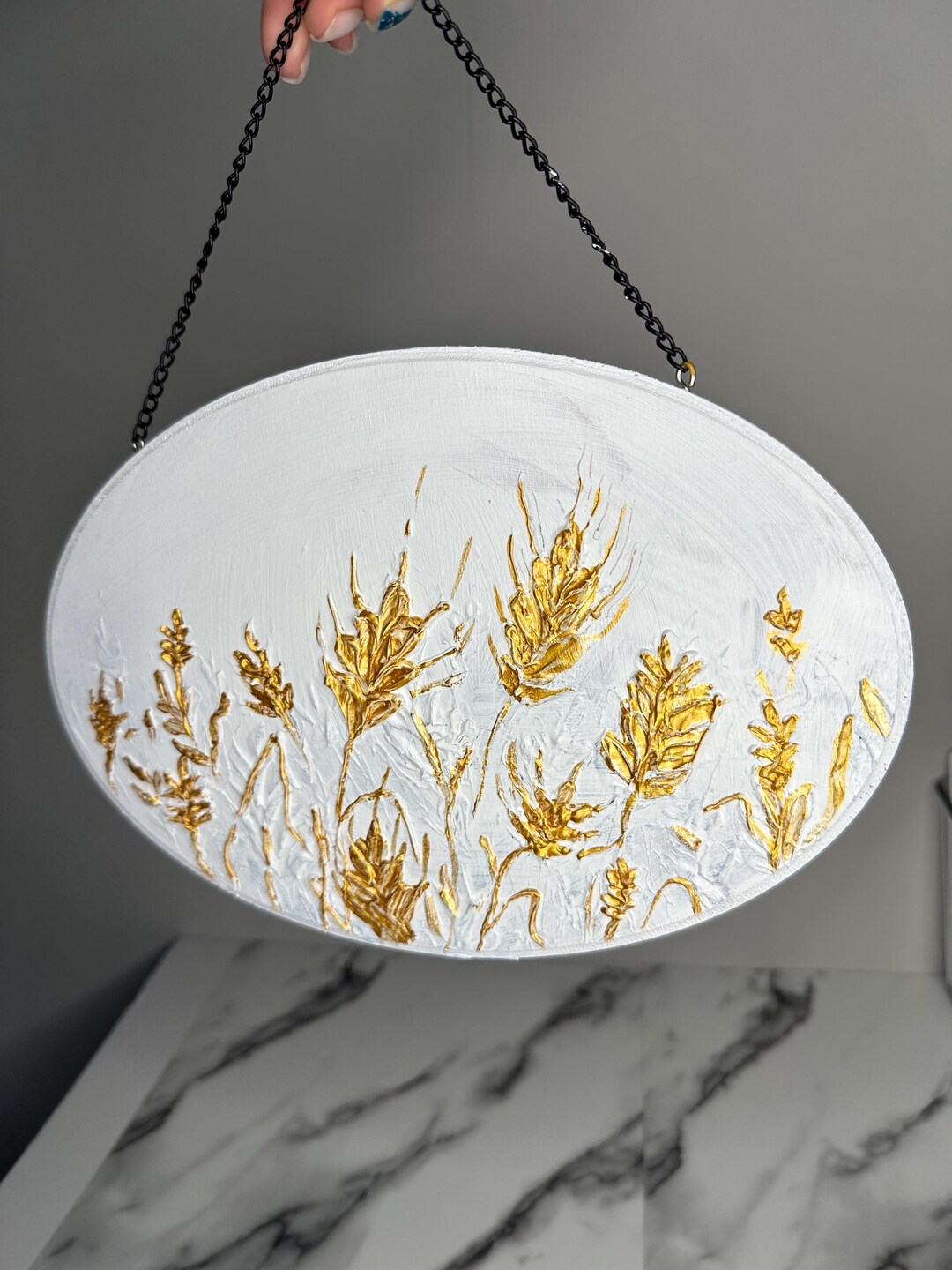 Texture Paste Acrylic Painting Wall Art Home Decoration Wheat Nature ...