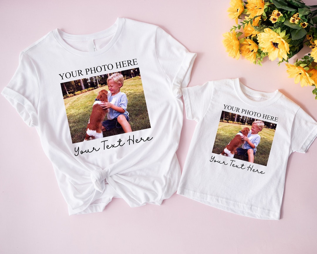 Custom Photo Shirts, Personalized Picture Gift Shirts, Birthday Party ...