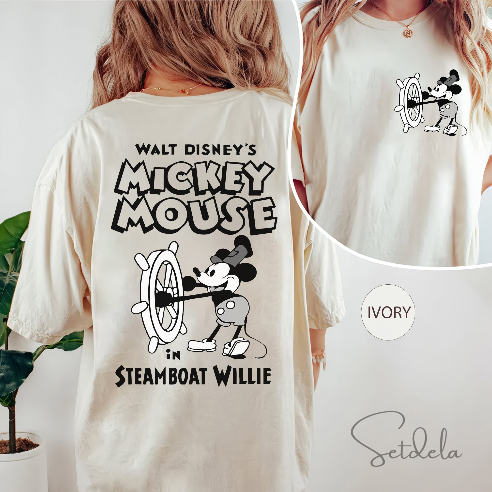 Mickey Mouse Steamboat Willie Disney Cruise Comfort Colors Shirt ...