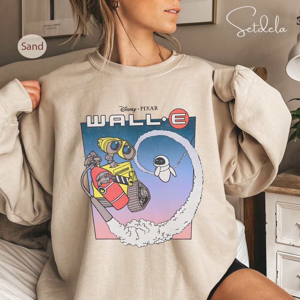 Vintage Disney Pixar Wall-e Fly Eve Distressed Comfort Colors Shirt ...
