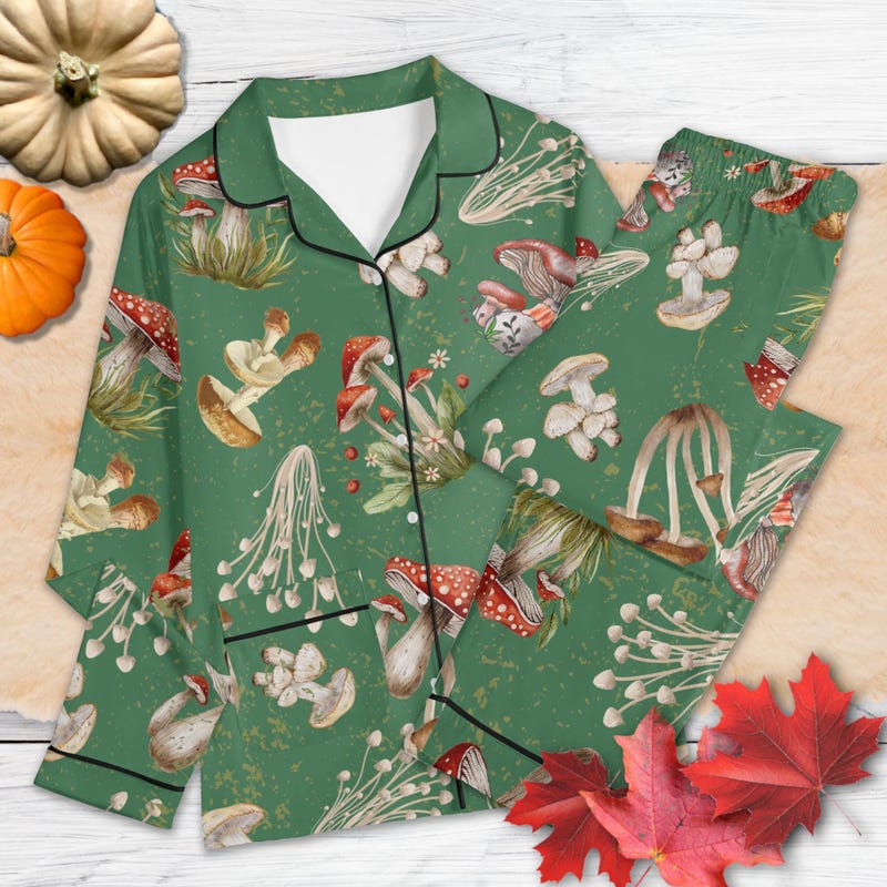 Mushroom Pajama Sets - Etsy