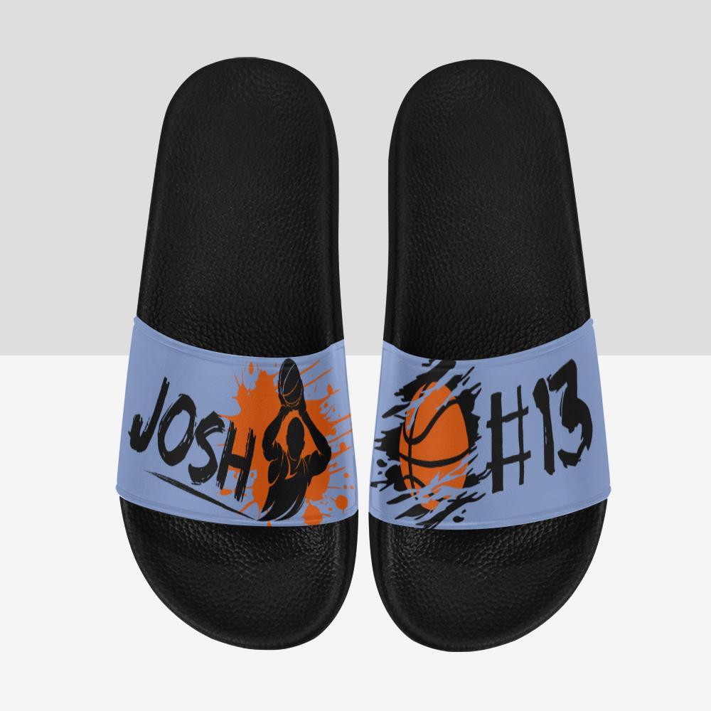 Personalized Basketball Slides Sandals: Custom Sport Teams Gift, Men ...