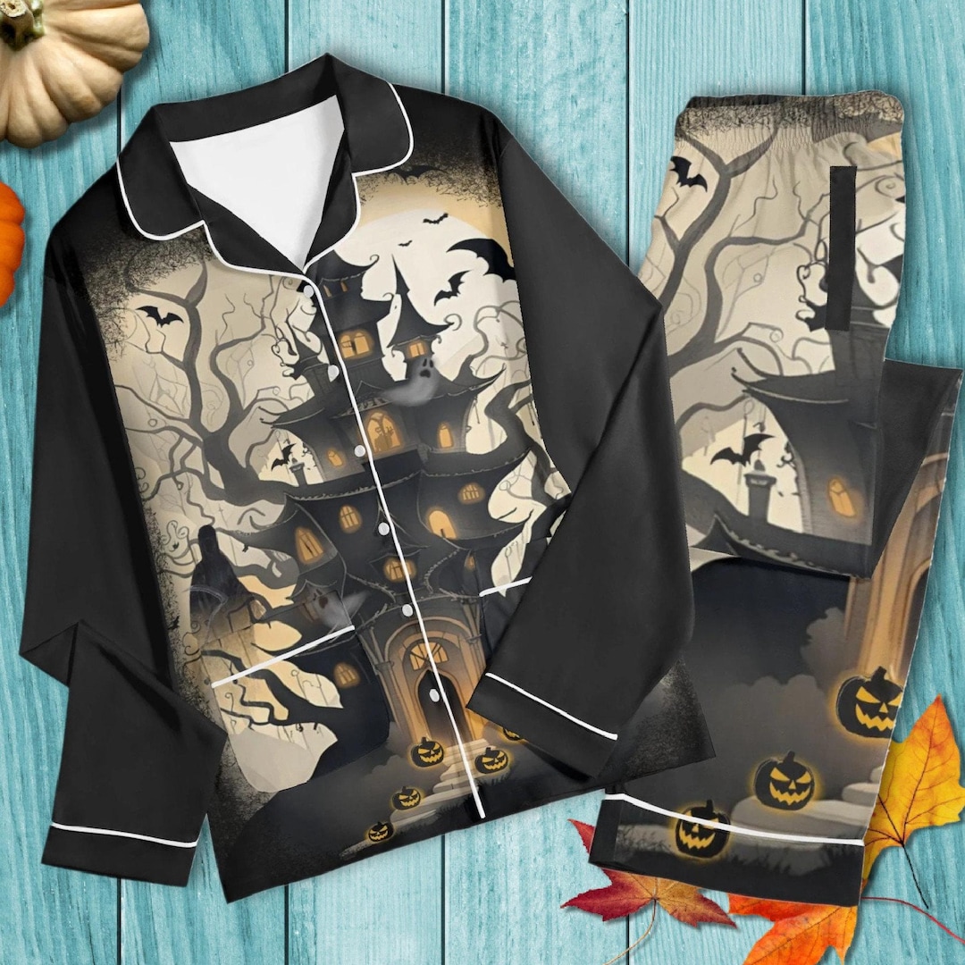 Haunted Mansion Unisex Pajama Set | Ghost Loungewear, Family Halloween ...