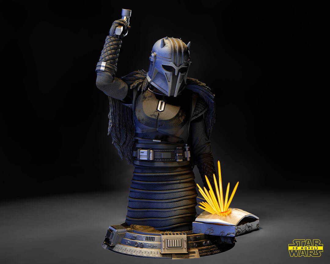 Armorer Bust Mando Mandalorian Statue Figure Star Wars 3D Print - Etsy