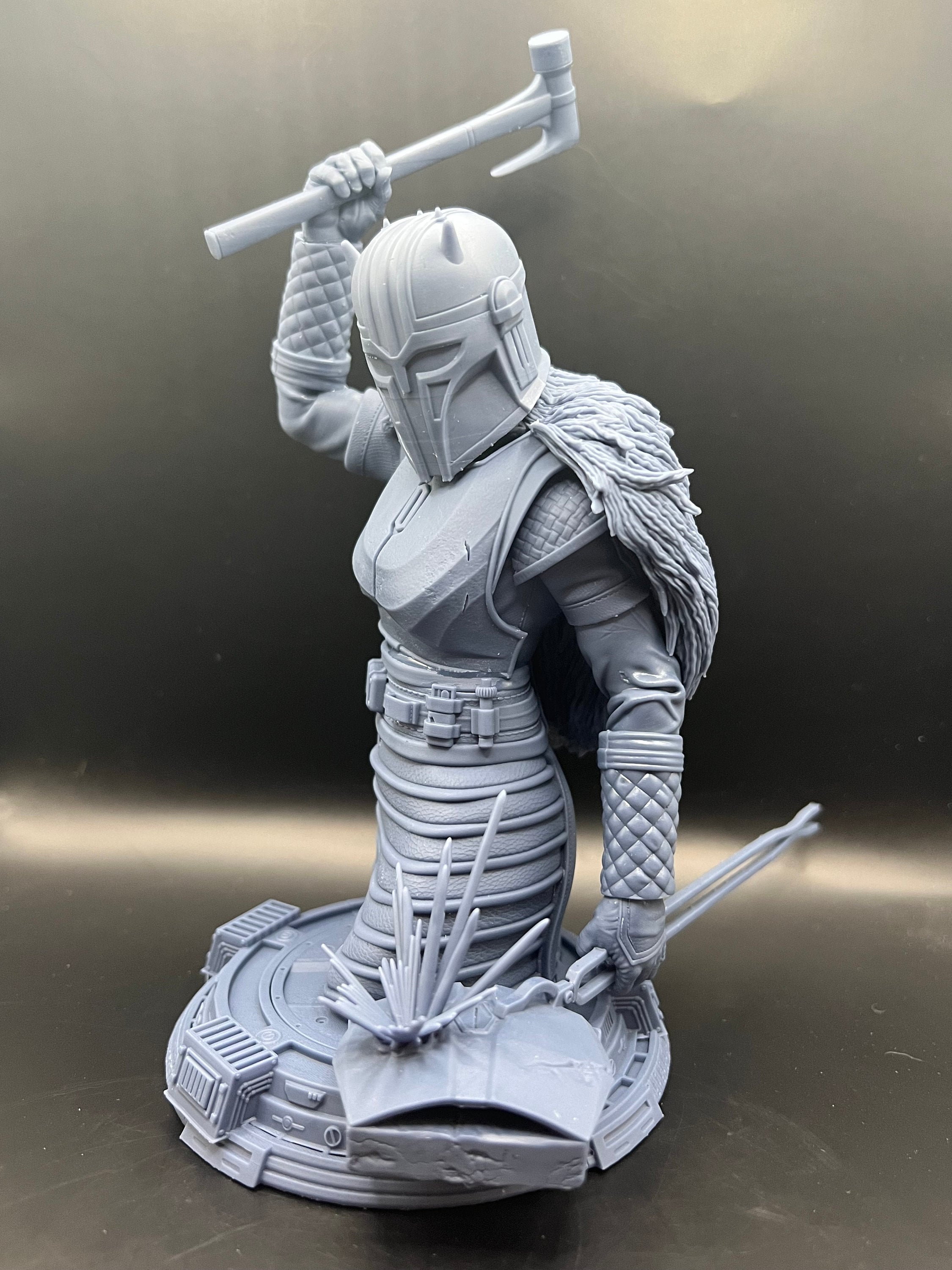 Armorer Bust Mando Mandalorian Statue Figure Star Wars 3D Print - Etsy