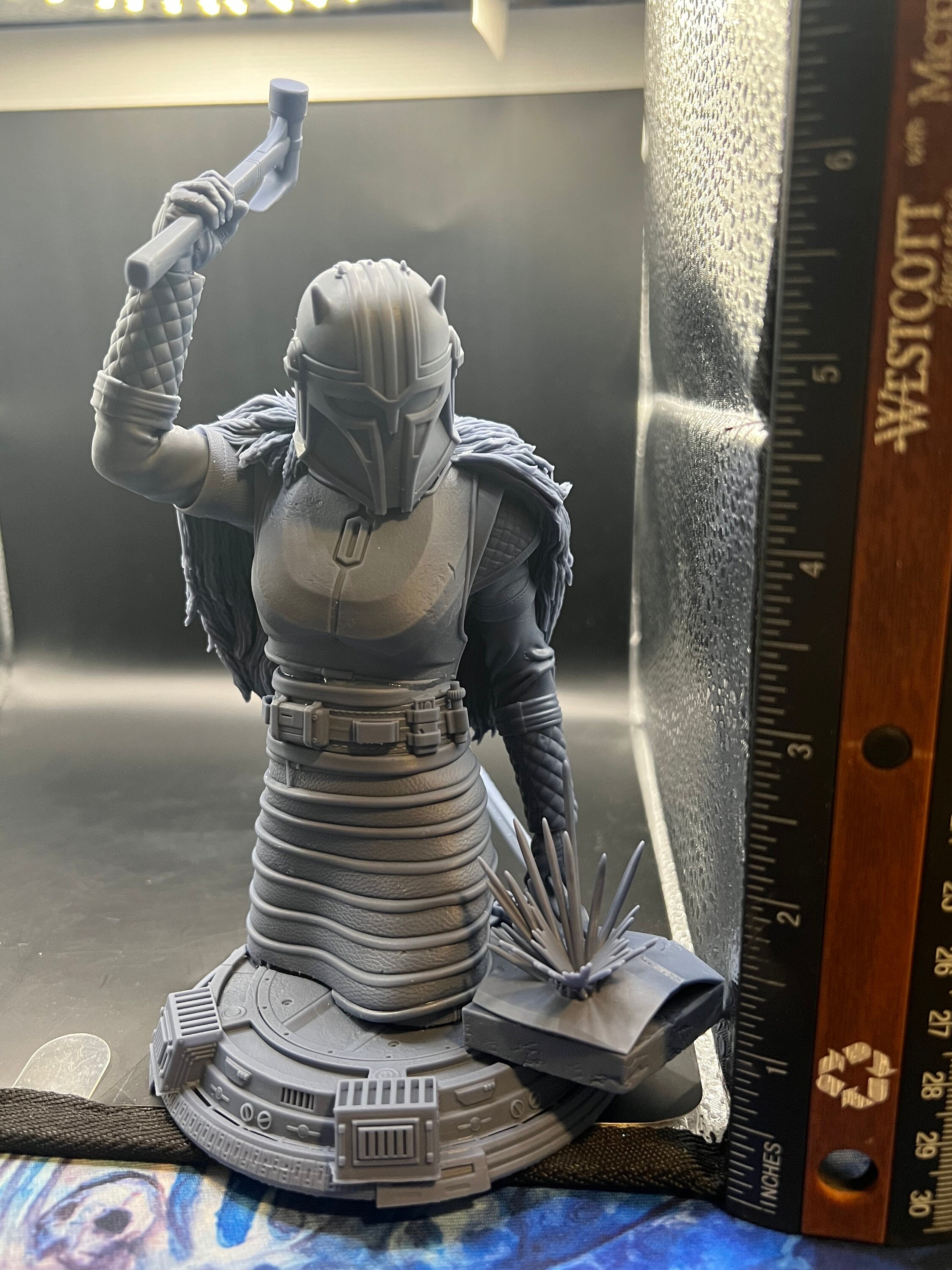 Armorer Bust Mando Mandalorian Statue Figure Star Wars 3D Print - Etsy