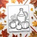 Fall Harvest Coloring Book: Pumpkins, Owls, Autumn Scenes (PDF Digital ...
