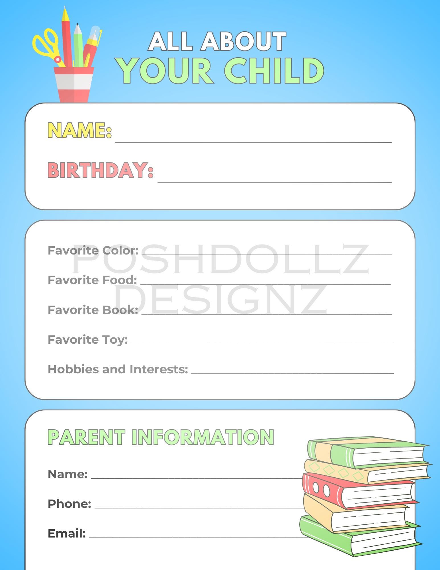 Back to School Printable Template for Teachers | Editable Canva Design ...