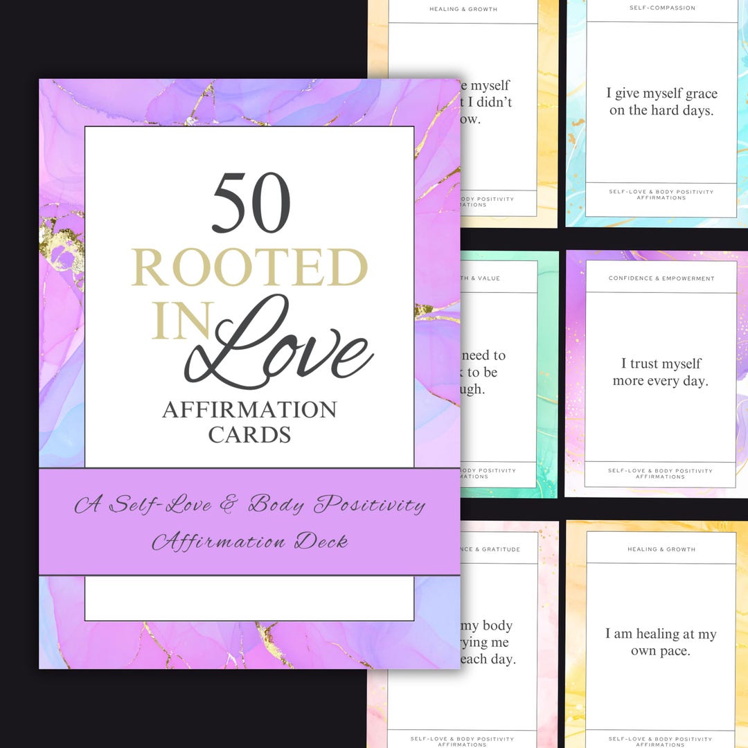 50 Self-love Affirmation Cards | Printable Positive Quotes (digital ...