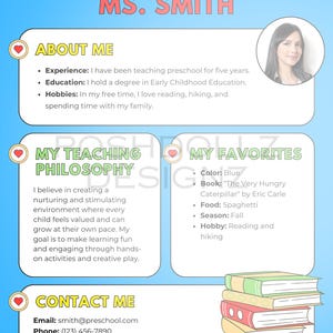 Back to School Printable Template for Teachers | Editable Canva Design ...