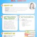 Back to School Printable Template for Teachers | Editable Canva Design ...