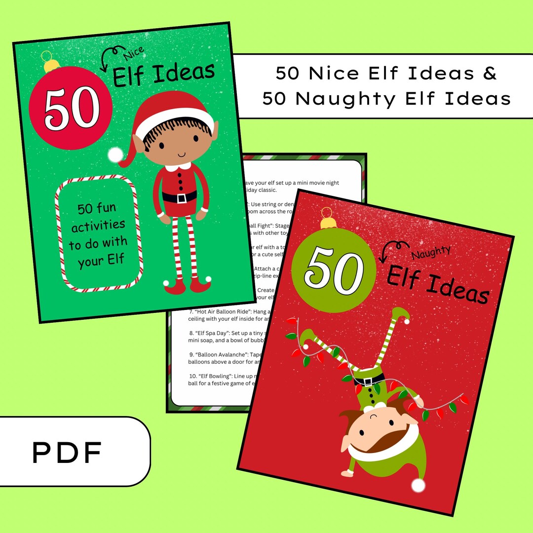 Naughty Nice Christmas Elf Activity Ideas Childrens Elf Etsy naughty-nice-christmas-elf-activity-ideas-childrens-elf-etsy
