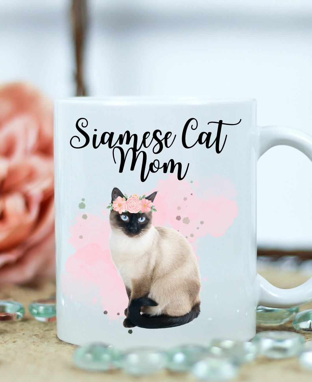 Siamese Cat Mom, Siamese Cat Mug, Cat Mug, Siamese Mom, Siamese Cat ...