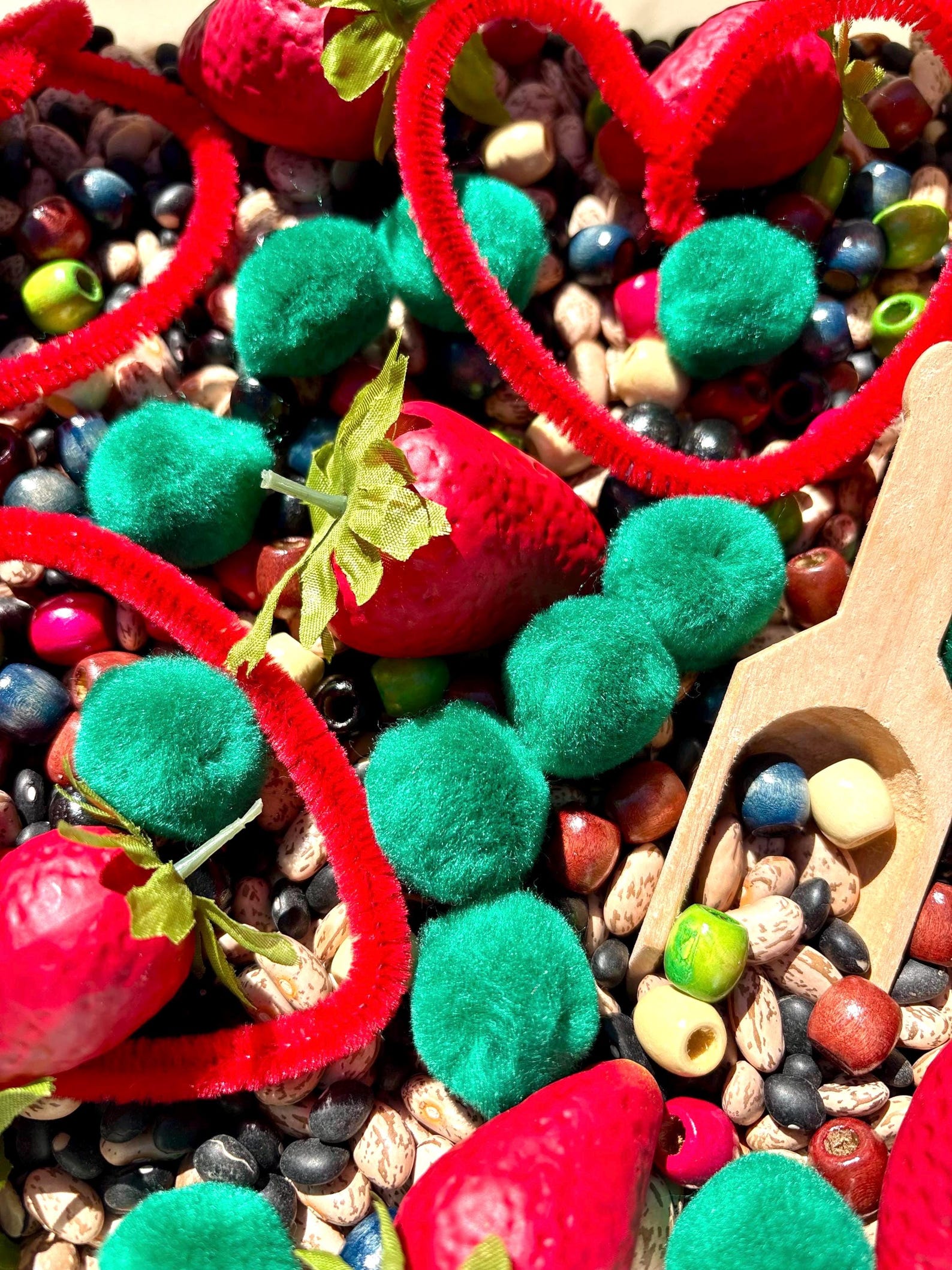 Strawberry Picking Sensory Bin Kit Filler Garden Sensory Bin Spring ...