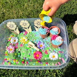 Garden Sensory Bin Spring Sensory Filler Flower Sensory Kit Easter Kids ...