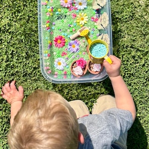 Garden Sensory Bin Spring Sensory Filler Flower Sensory Kit Easter Kids ...