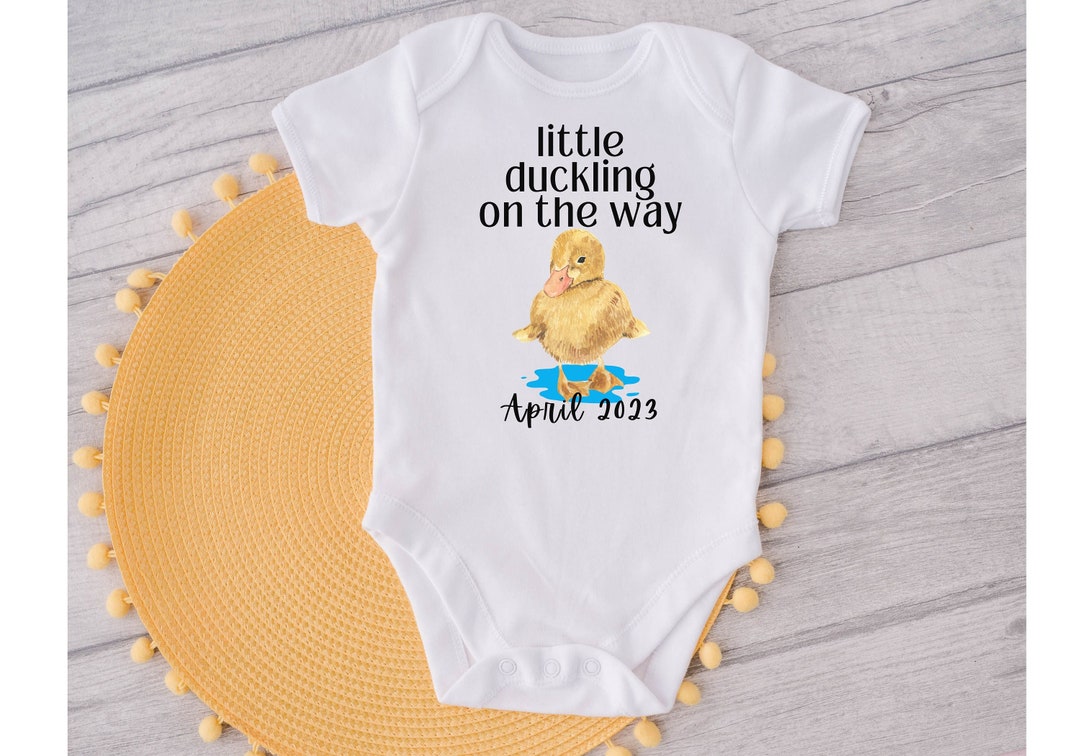 Personalized Little Duckling on the Way Onesie® Duck Onesie®, Duck Baby ...